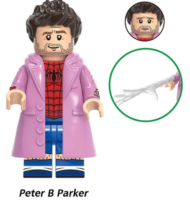 ♥️♥️MINIFIGURE MARVEL UNIVERS SPIDERMAN: PETER B PARKER custom – ZedBrick