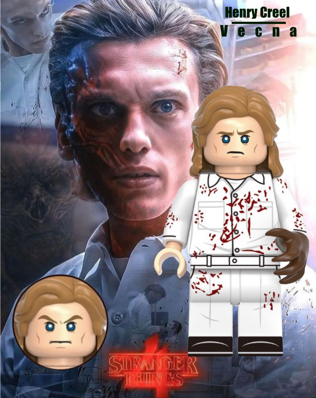 MINIFIGURE STRANGER THINGS UNIVERS: HENRY CREEL / VECNA Custom – ZedBrick