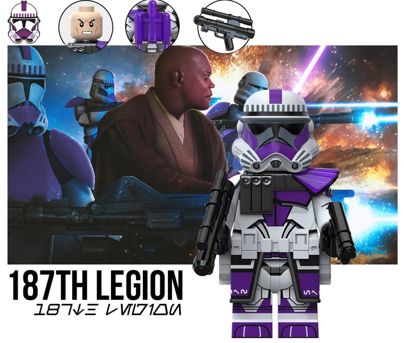 MINIFIGURE STAR WARS UNIVERS: 187th CLONE TROOPER Custom – ZedBrick