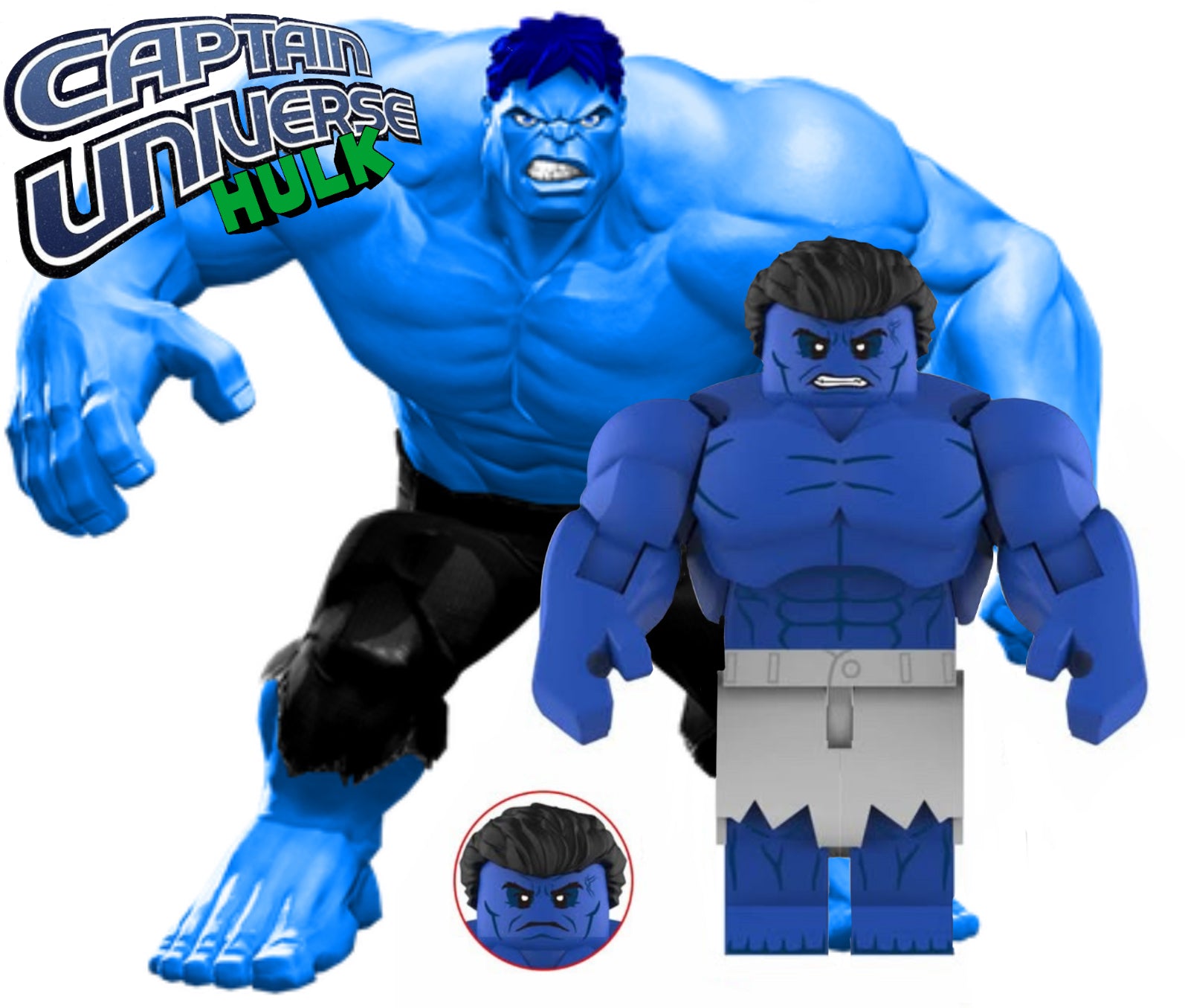 ⭐️ ⭐️ ⭐️ BIG MINIFIGURE MARVEL UNIVERS: CAPTAIN UNIVERSE HULK ⭐️ ⭐️ ⭐️ ...