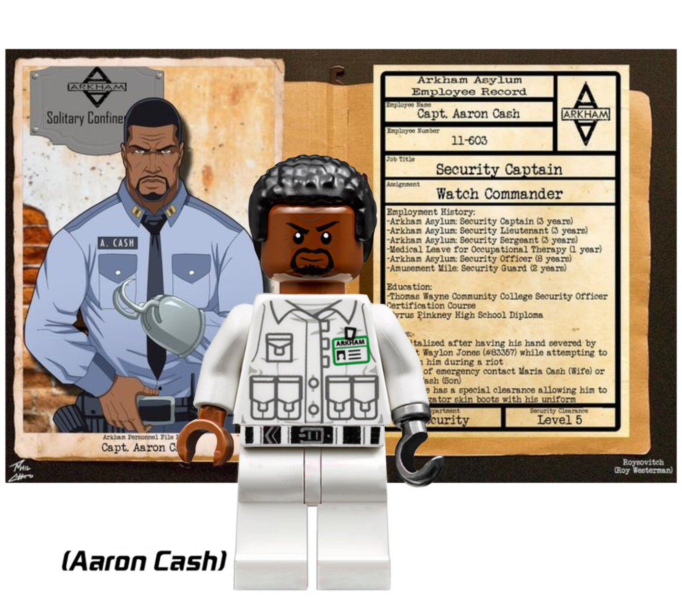 MINIFIGURE VINTAGE DC UNIVERS : AARON CASH (2017)custom – ZedBrick