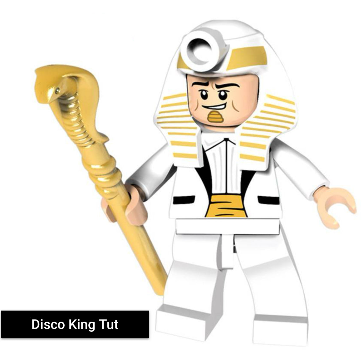 MINIFIGURE VINTAGE DC UNIVERS : DISCO KING TUT (2017)custom – ZedBrick
