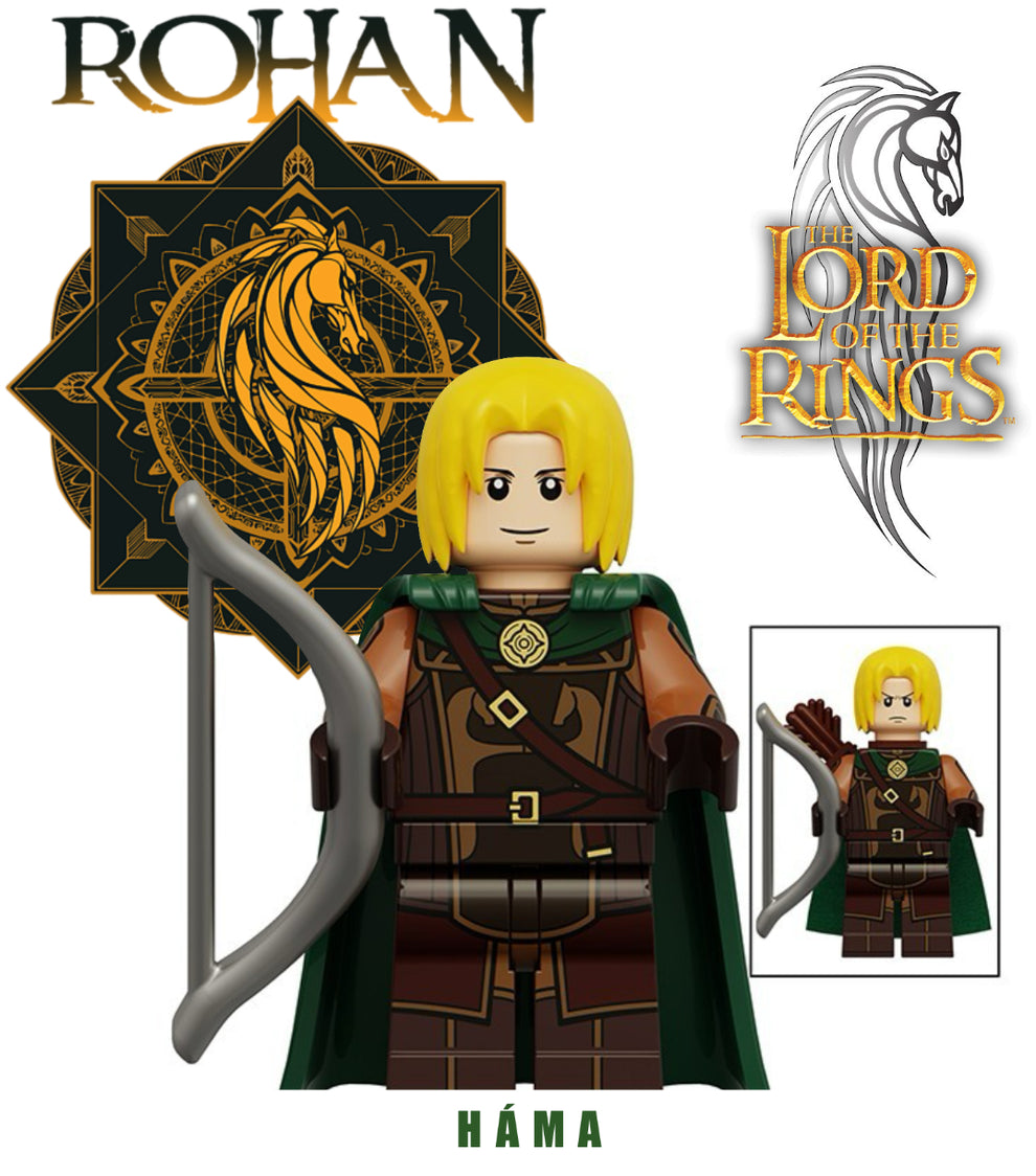 MINIFIGURE LORD OF THE RING/HOBBIT UNIVERS: HÁMA DU ROHAN CUSTOM – ZedBrick