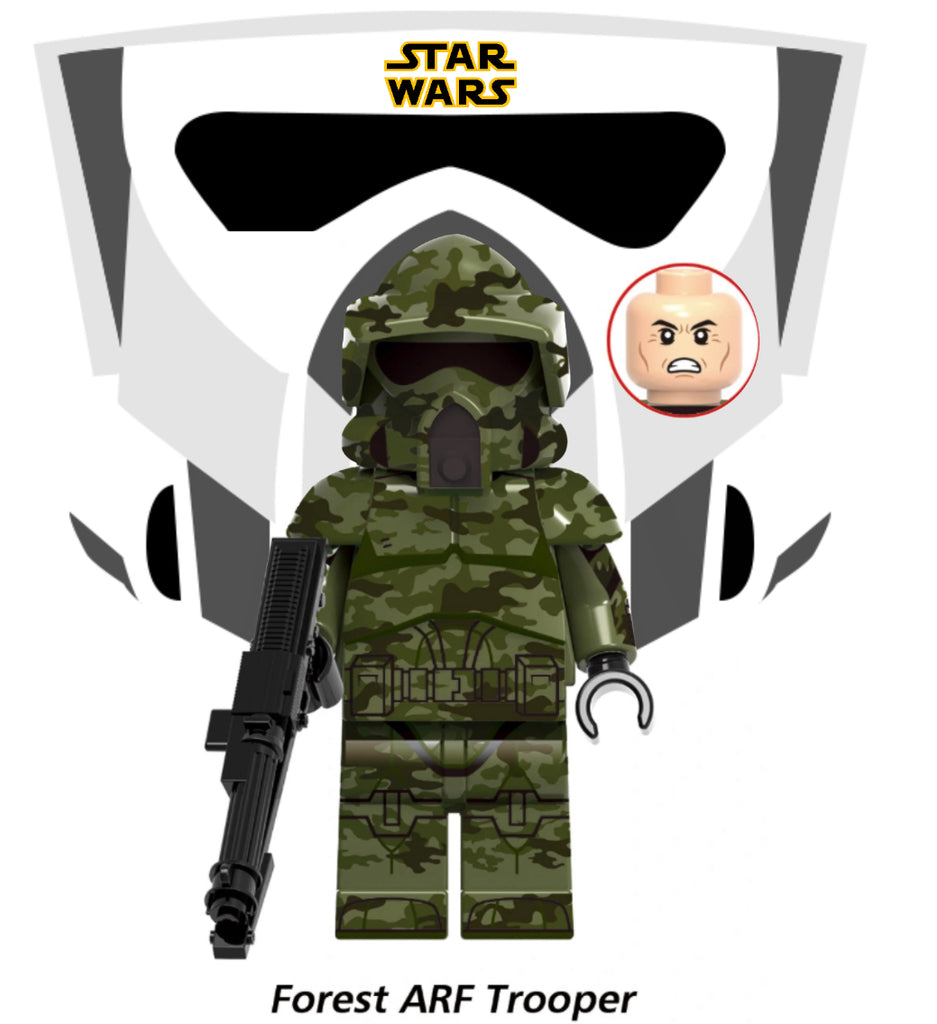 MINIFIGURE STAR WARS UNIVERS: Forest ARF TROOPER custom – ZedBrick