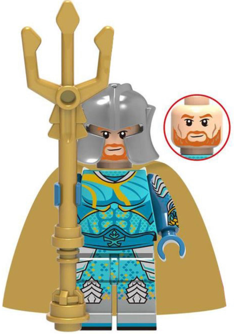 MINIFIGURE DC UNIVERS: AQUAMAN KING NEREUS custom – ZedBrick