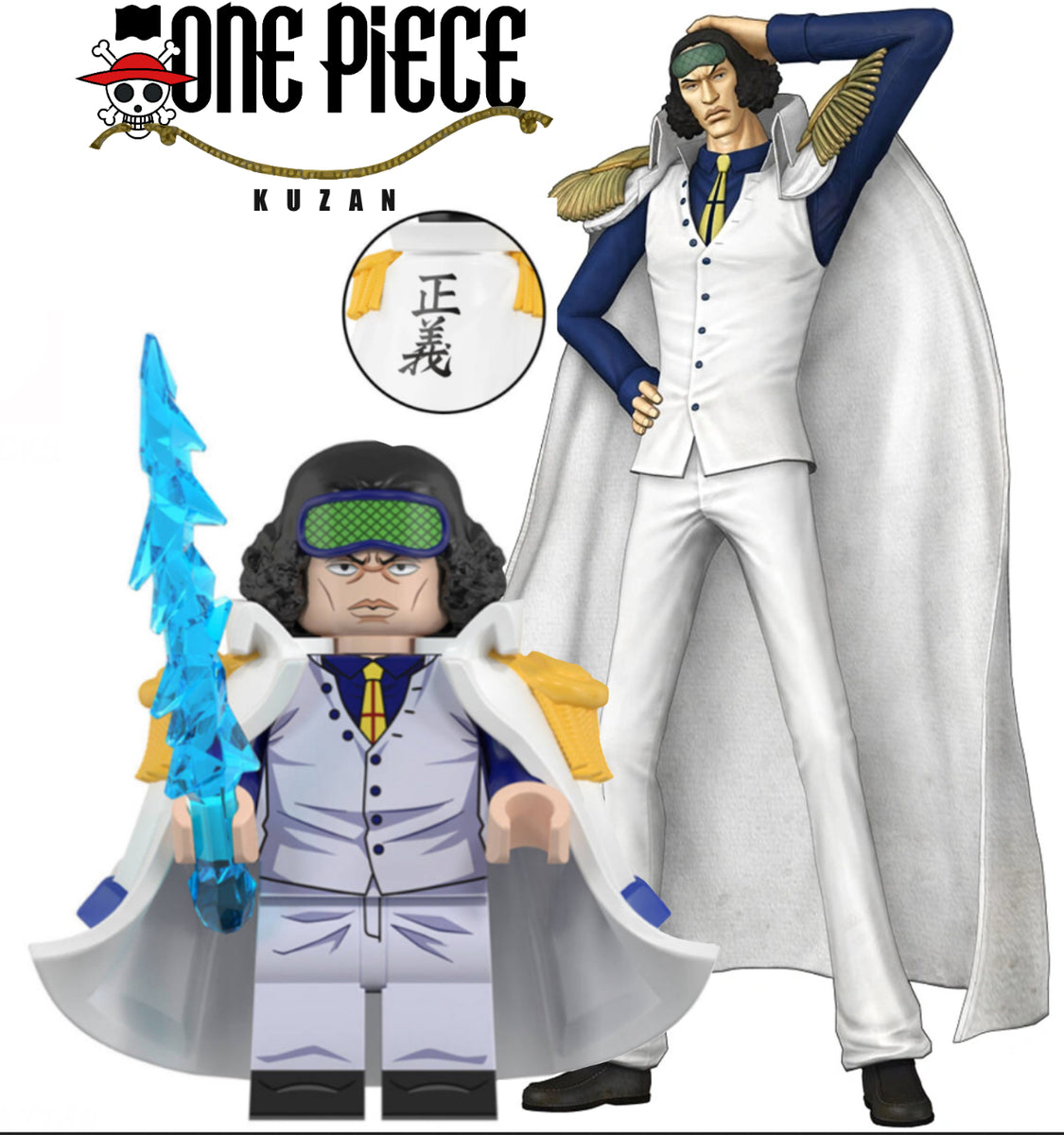 MINIFIGURE ONE PIECE UNIVERS: KUZAN custom – ZedBrick