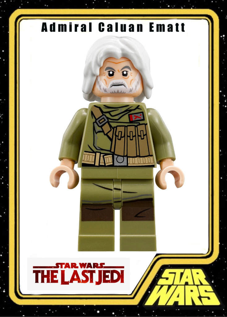 MINIFIGURE STAR WARS UNIVERS: Général Caluan Ematt "EPISODE 8" custom ...