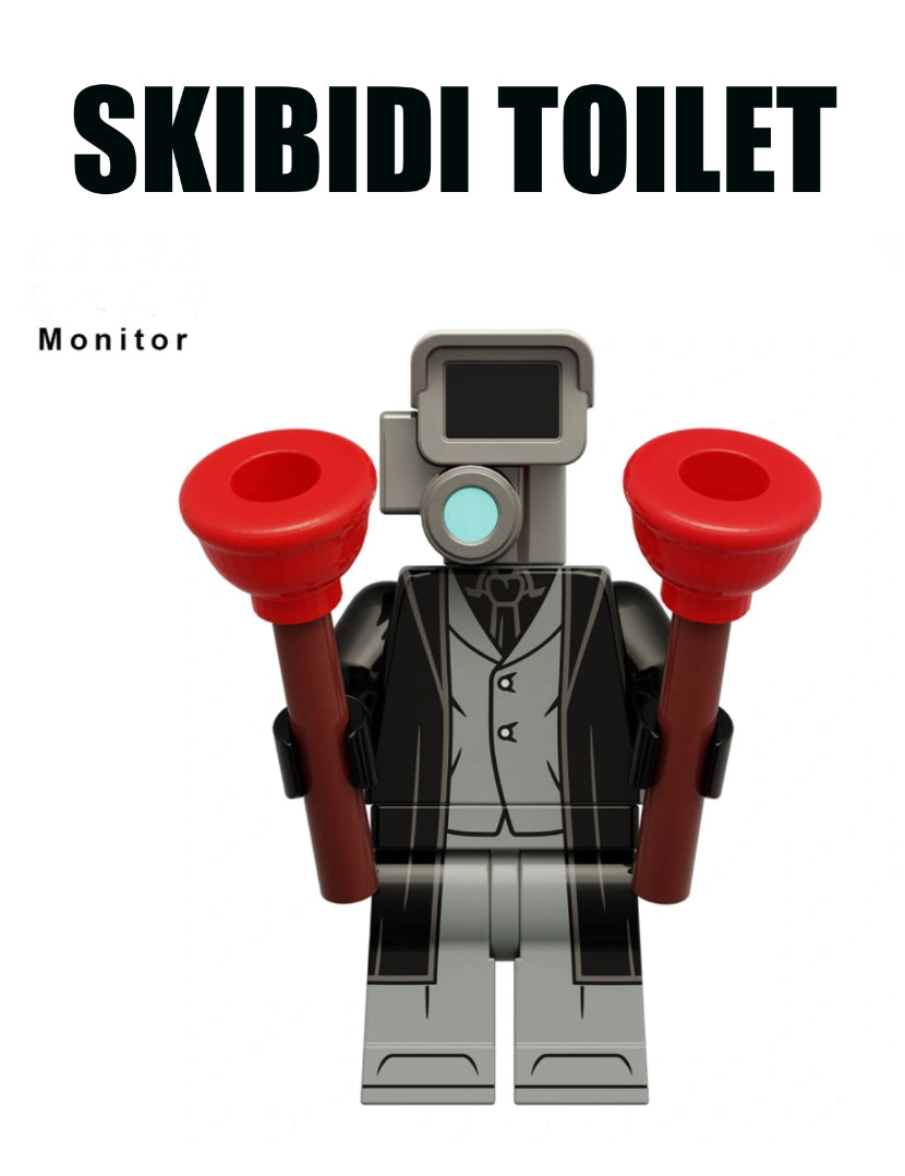 MINIFIGURE SKIBIDI TOILET: MONITOR custom – ZedBrick