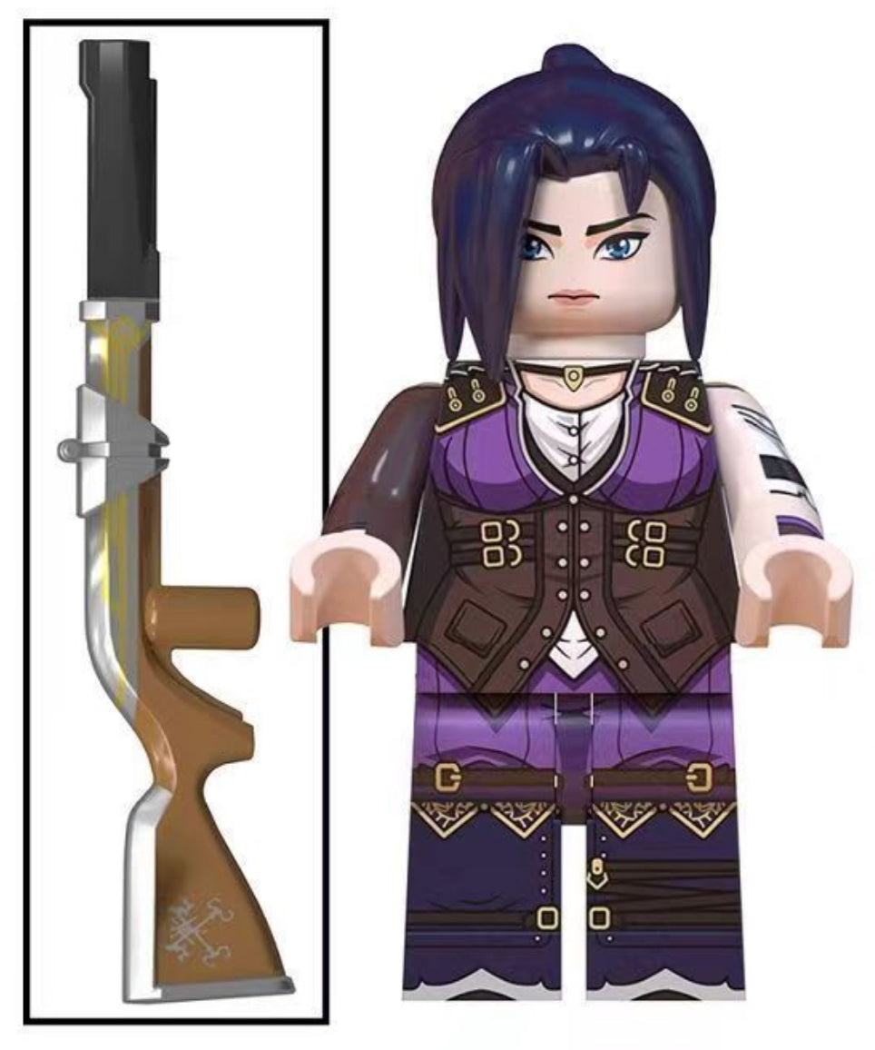 MINIFIGURE LEAGUE OF LEGENDS ARCANE : CAITLYN Custom ♥️♥️TOP ZEDBRICK ...