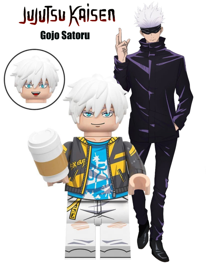 MINIFIGURE JUJUTSU KAISEN UNIVERS : GOJO SATORU custom – ZedBrick