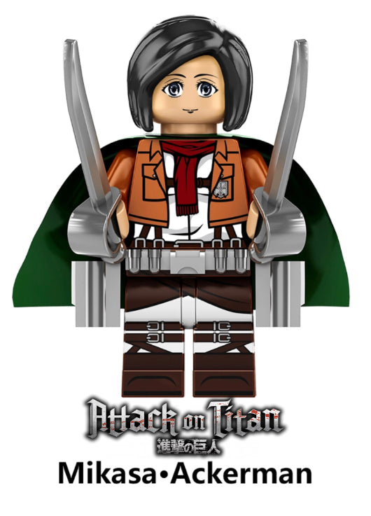 MINIFIGURE ATTACK ON TITAN"Mikassa Ackerman" Custom – ZedBrick