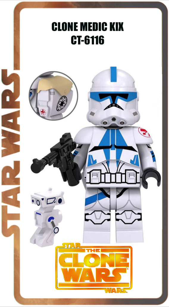 MINIFIGURE STAR WARS UNIVERS CLONE TROOPER KIX CT-6116 custom – ZedBrick